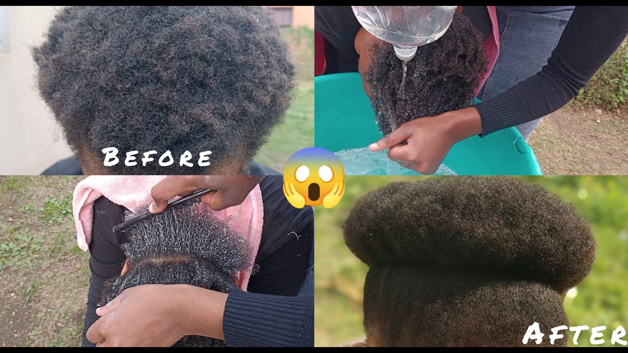 HOW TO WASH SHORT NATURAL 4C HAIR AT HOME - YouTube