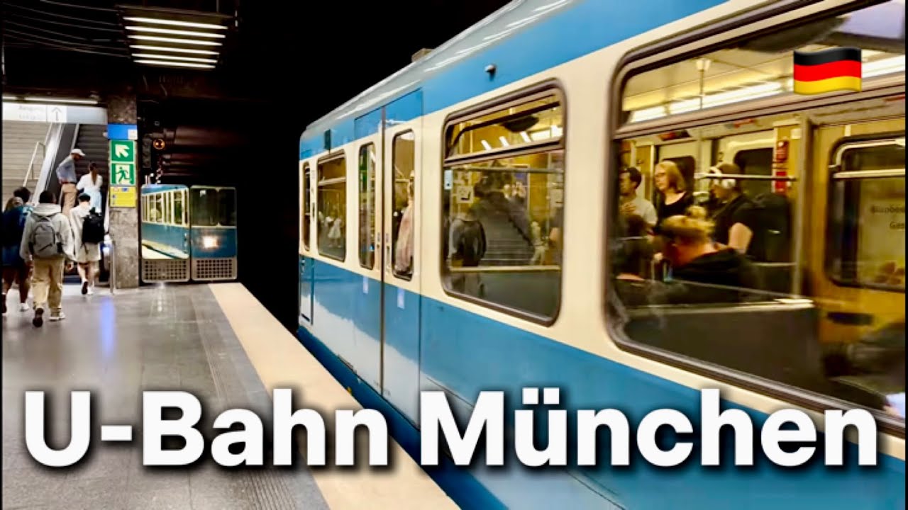 München U-Bahn / Metro line 6 leaving Goetheplatz station | 🇩🇪Munich ...