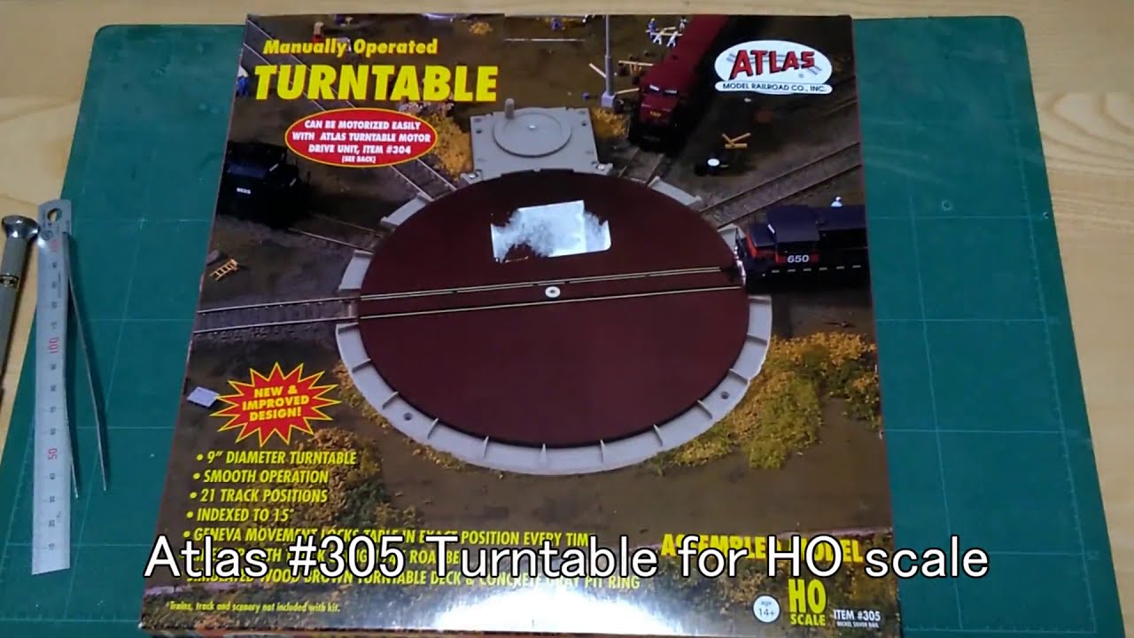 Atlas #305 Turntable for HO scale - Review and Improvement - YouTube