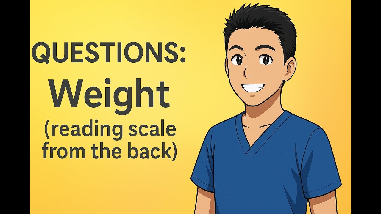 Questions: Weight (reading scale from the back) - YouTube