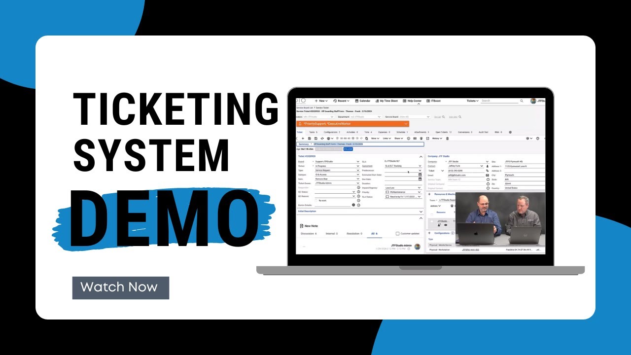Demonstration | Co Managed IT - Ticketing System - YouTube