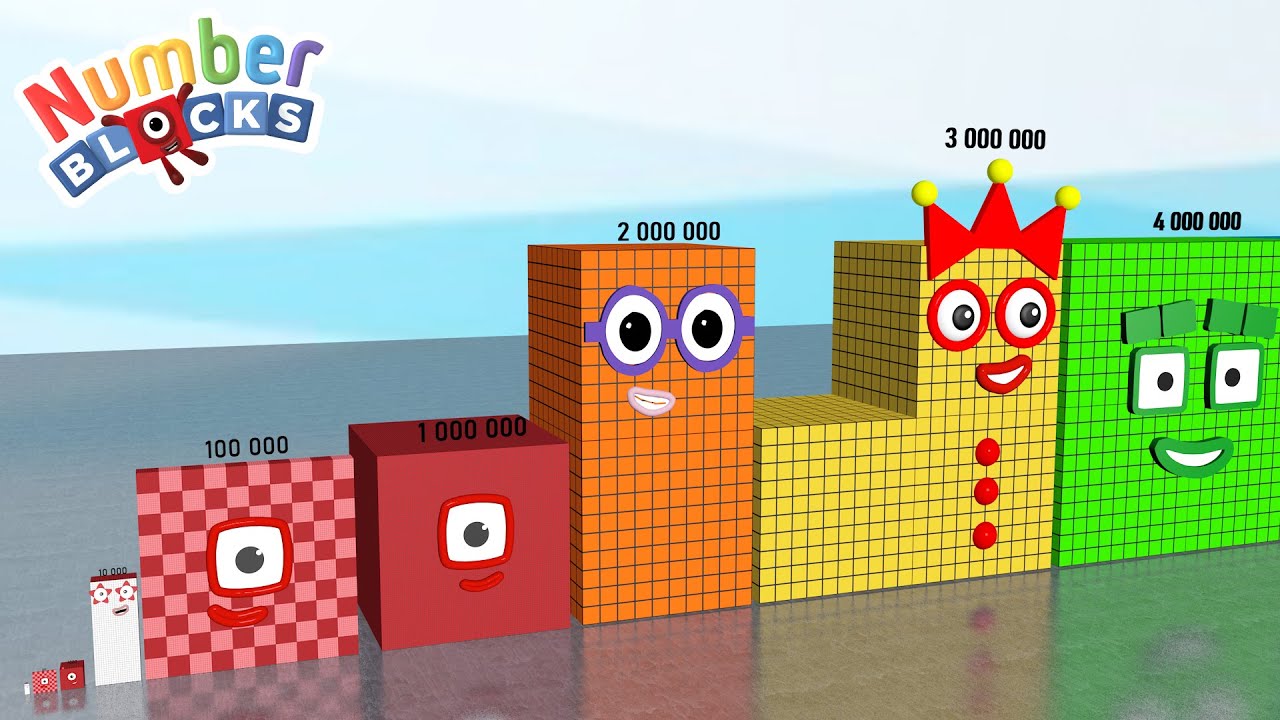 Numberblocks BIGGEST Comparison 1 1000 To 100 000 000 Numberblocks