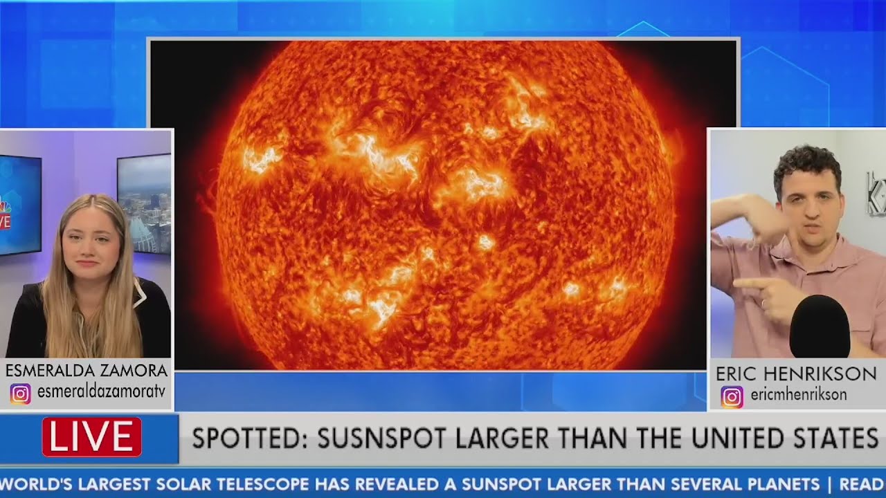 The 'Space' Space: Sunspot larger than the United States spotted in new ...