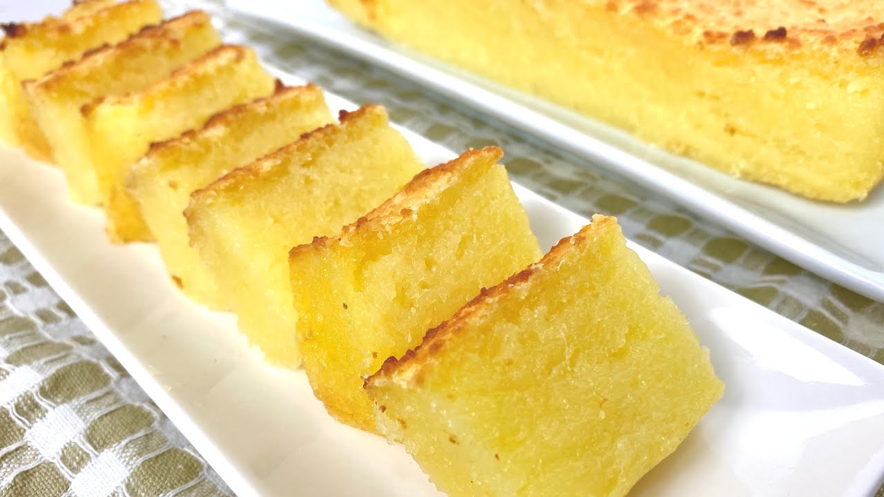 Nyonya Tapioca Cake With Egg ( Bake Version, Crispy Crust) - YouTube