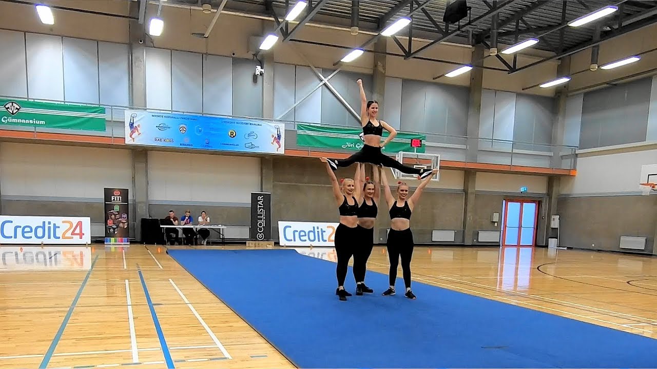 TLÜ 1 - Level 2 Group Stunt | Cheerleading | Eesti I Meistrivõistlused ...