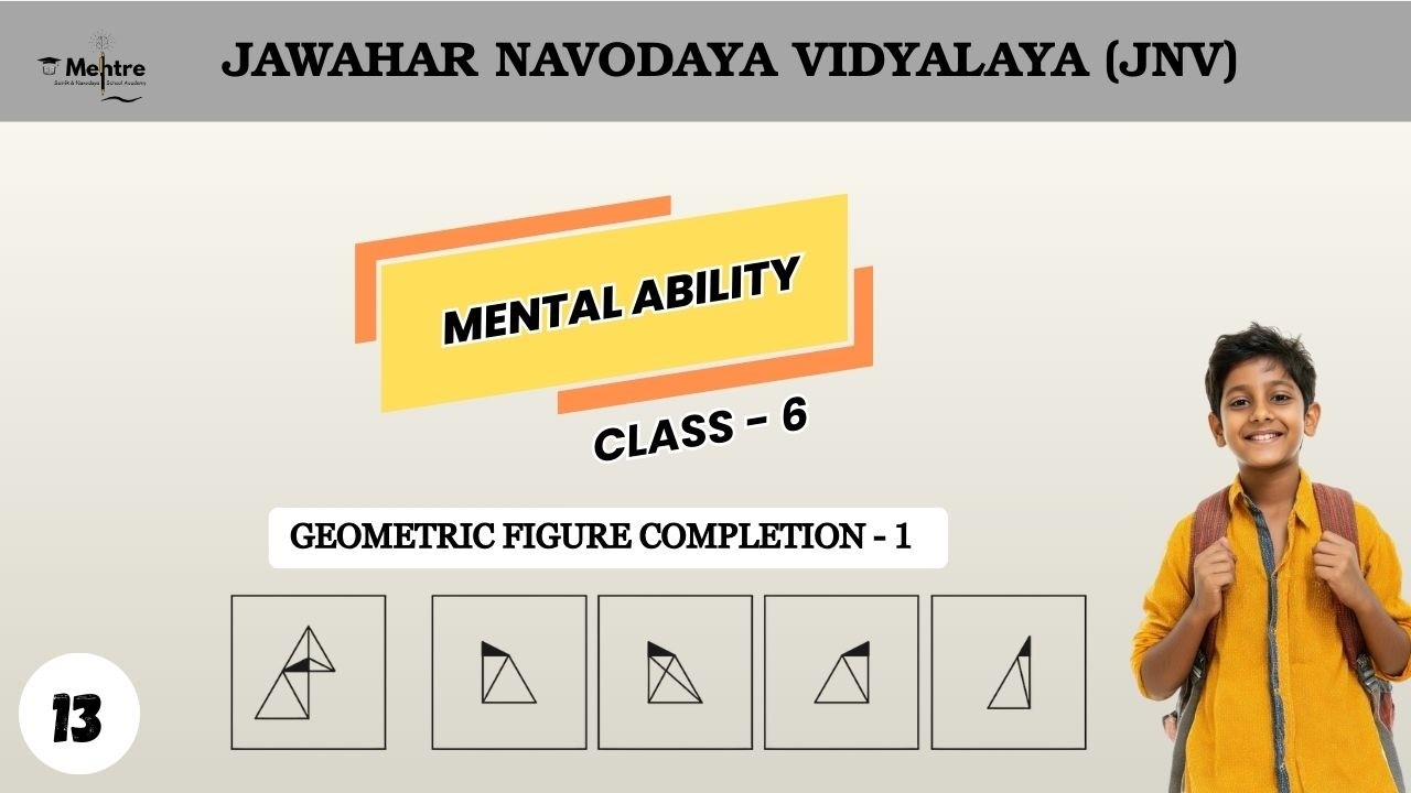 Geometrical figure completion part 1 | Navodaya Vidyalaya entrance exam ...