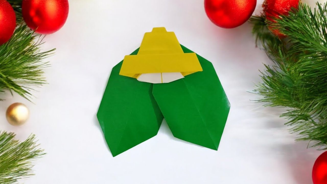 Campana navideña de papel 🔔🎄 | Manualidad fácil para niños - YouTube
