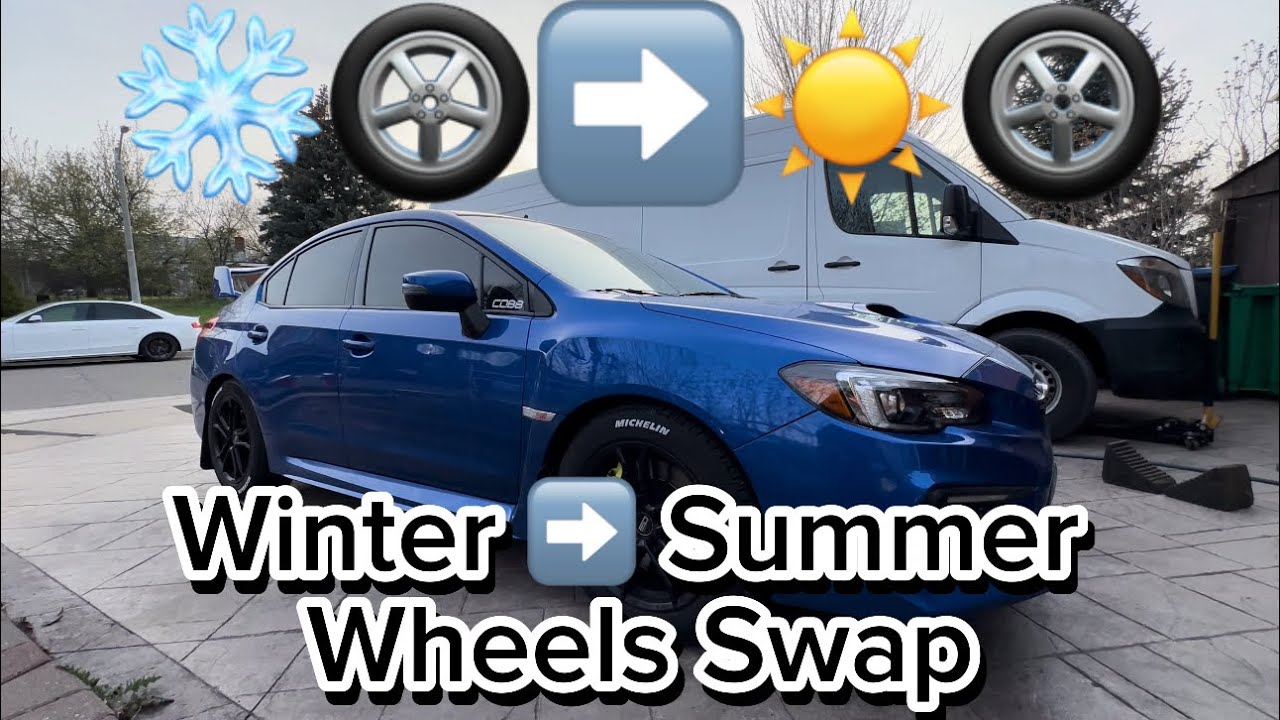 Subaru WRX STi - Winter To Summer Wheels Swap - YouTube