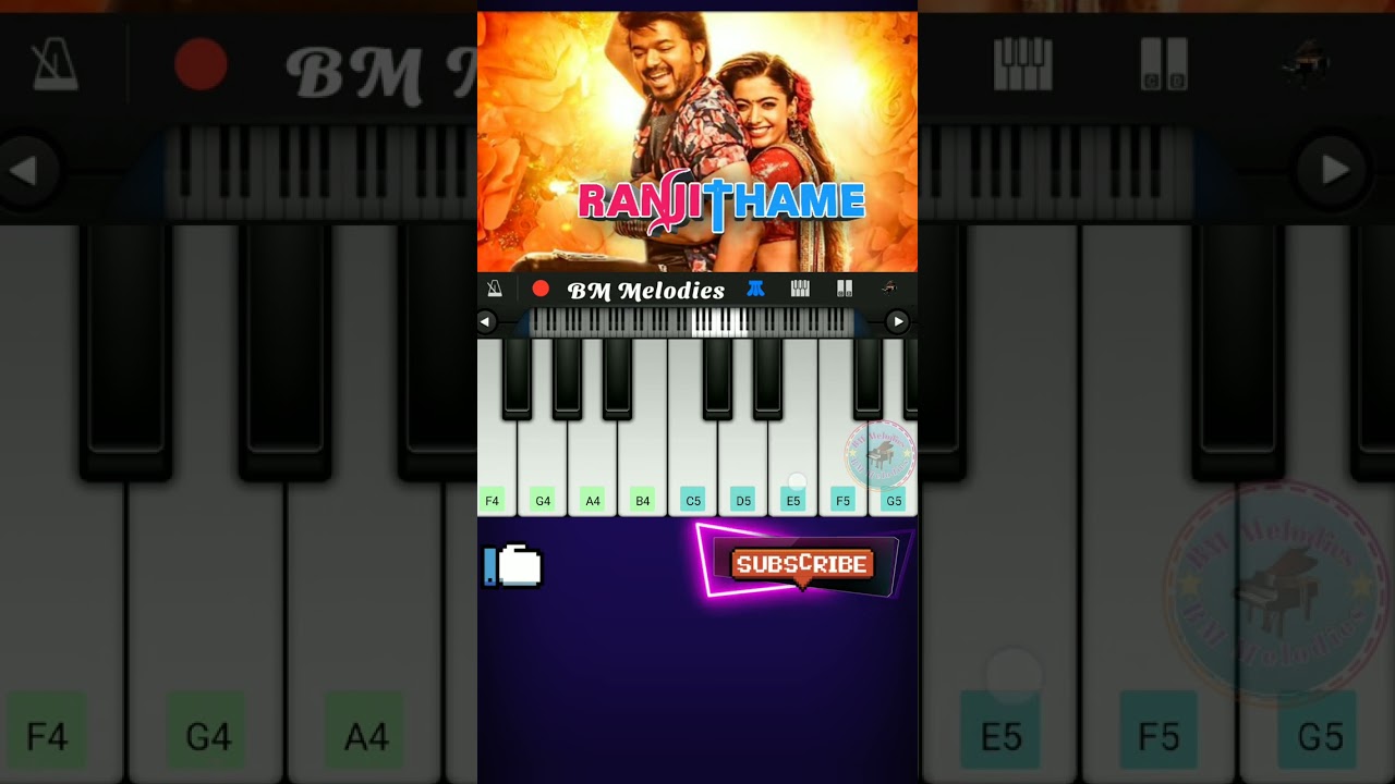 Ranjithame | Vijay | Easy Walk band Tutorial | Instrumental Ringtone ...