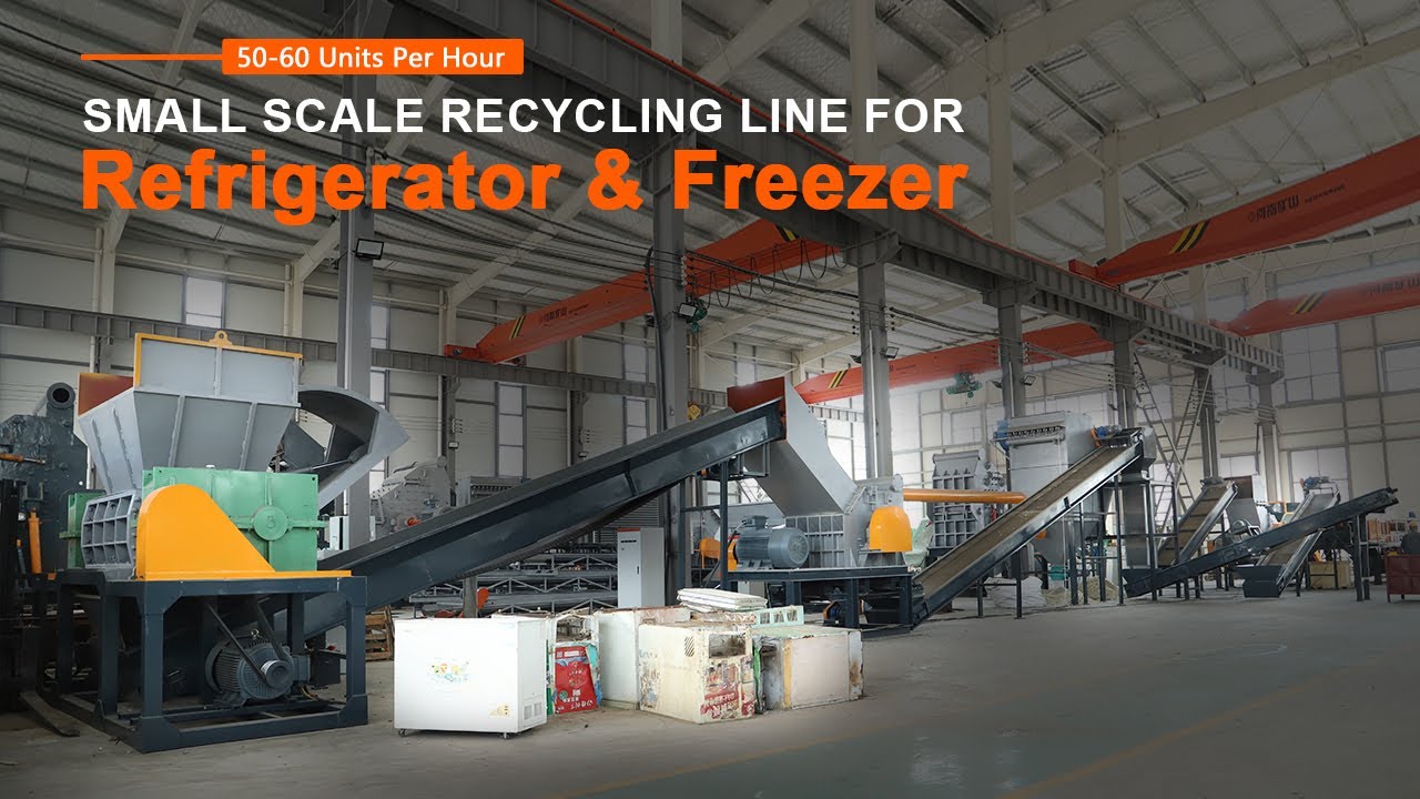 Small-Scale Refrigerator & Freezer Recycling Line (50-60 Units/Hour ...