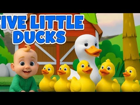 🦆 Five Little Ducks Went Out One Day 🎶 | Fun Counting Song for Toddlers ...