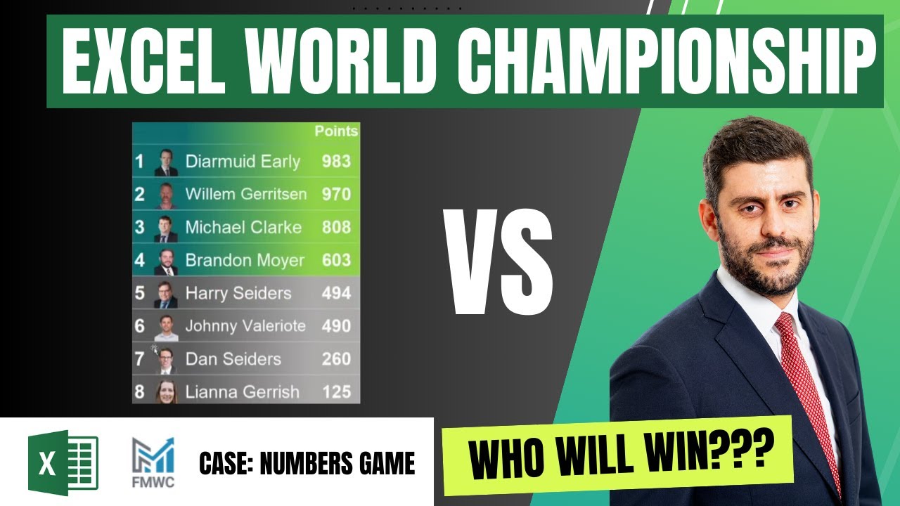 Excel World Championship 2023 - Semifinal 2 Live Attempt - Numbers game ...