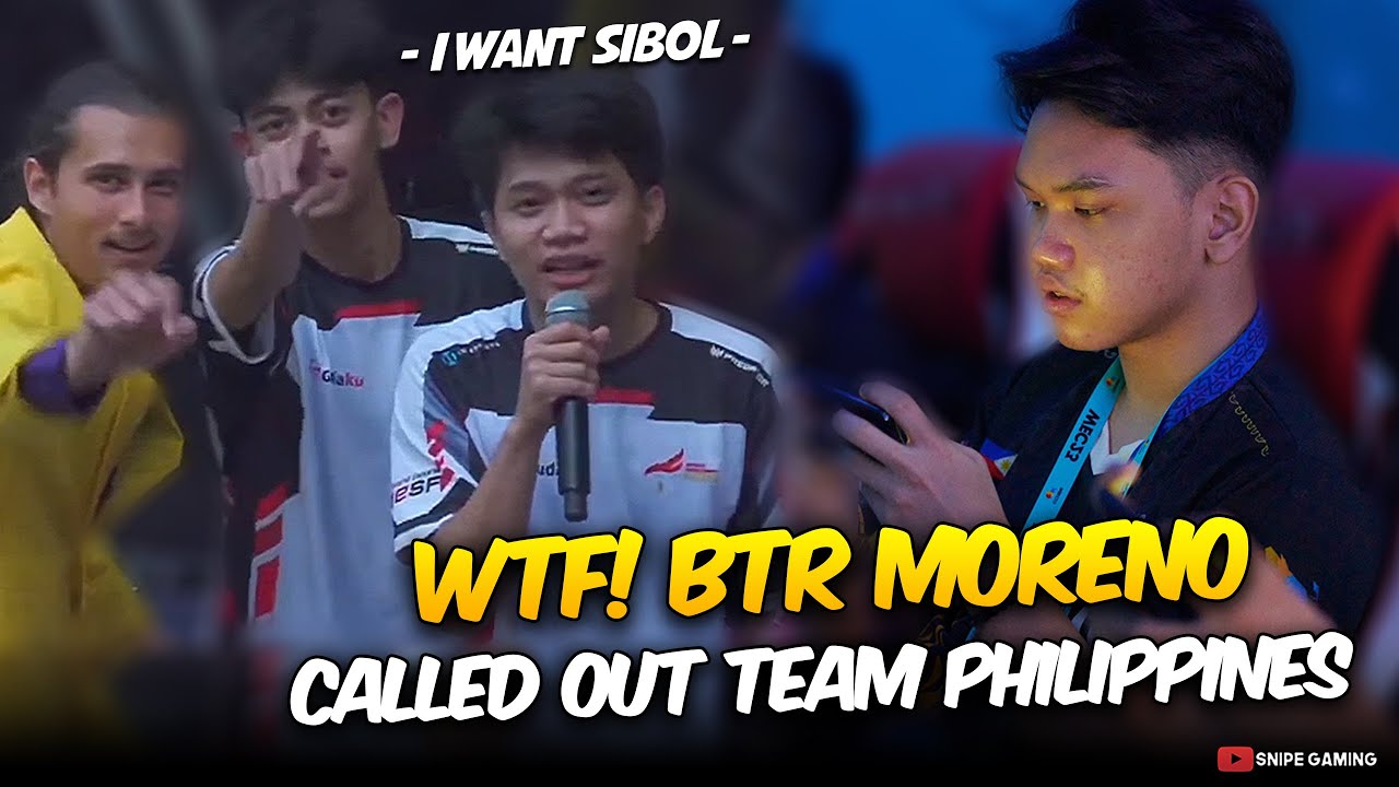 WTF! 😱 BTR MORENO CALLED OUT TEAM PHILIPPINES . . . - YouTube