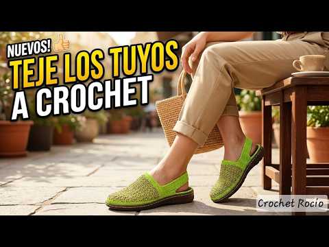 ​😱 Teje tus zapatos a Crochet (PASO A PASO\
