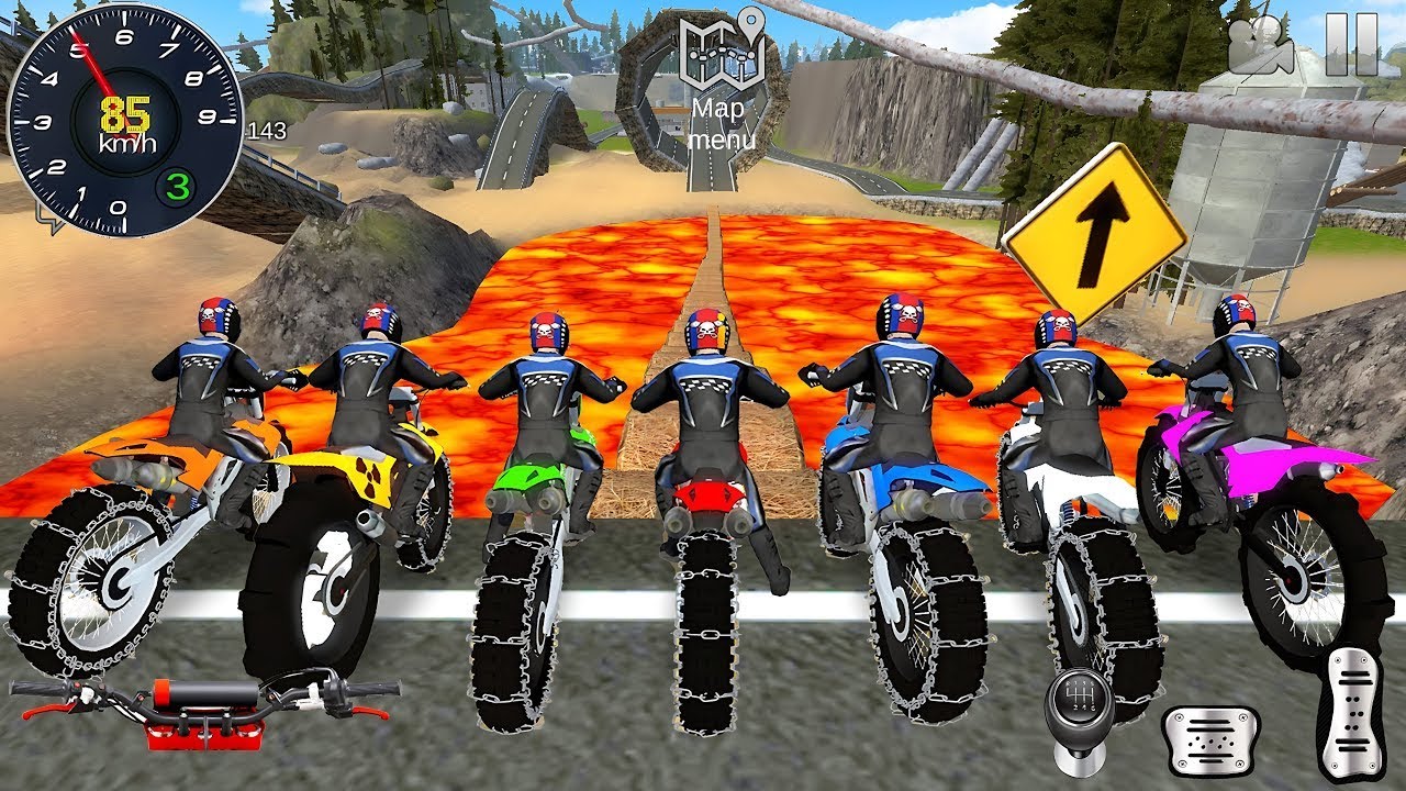 Impossible Dirt Motor Bikes Racing Game #1 - Extreme Driving Motocross ...