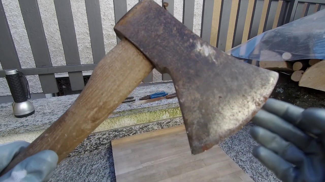 Old Rusty Axe Restoration - YouTube