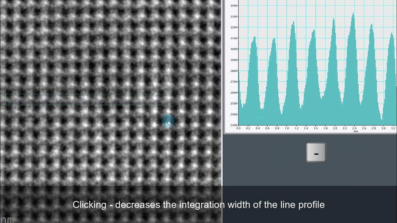 Draw Line Profiles in DigitalMicrograph - YouTube