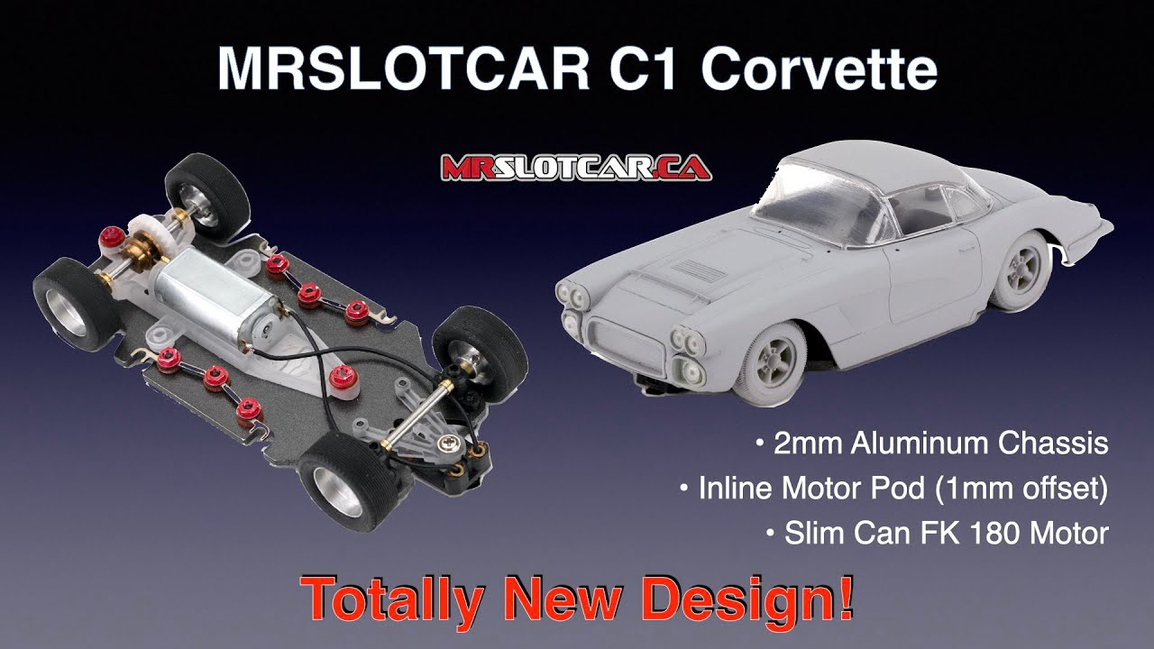 In-depth look at the new MRSLOTCAR C1 Corvette - Featuring a totally ...