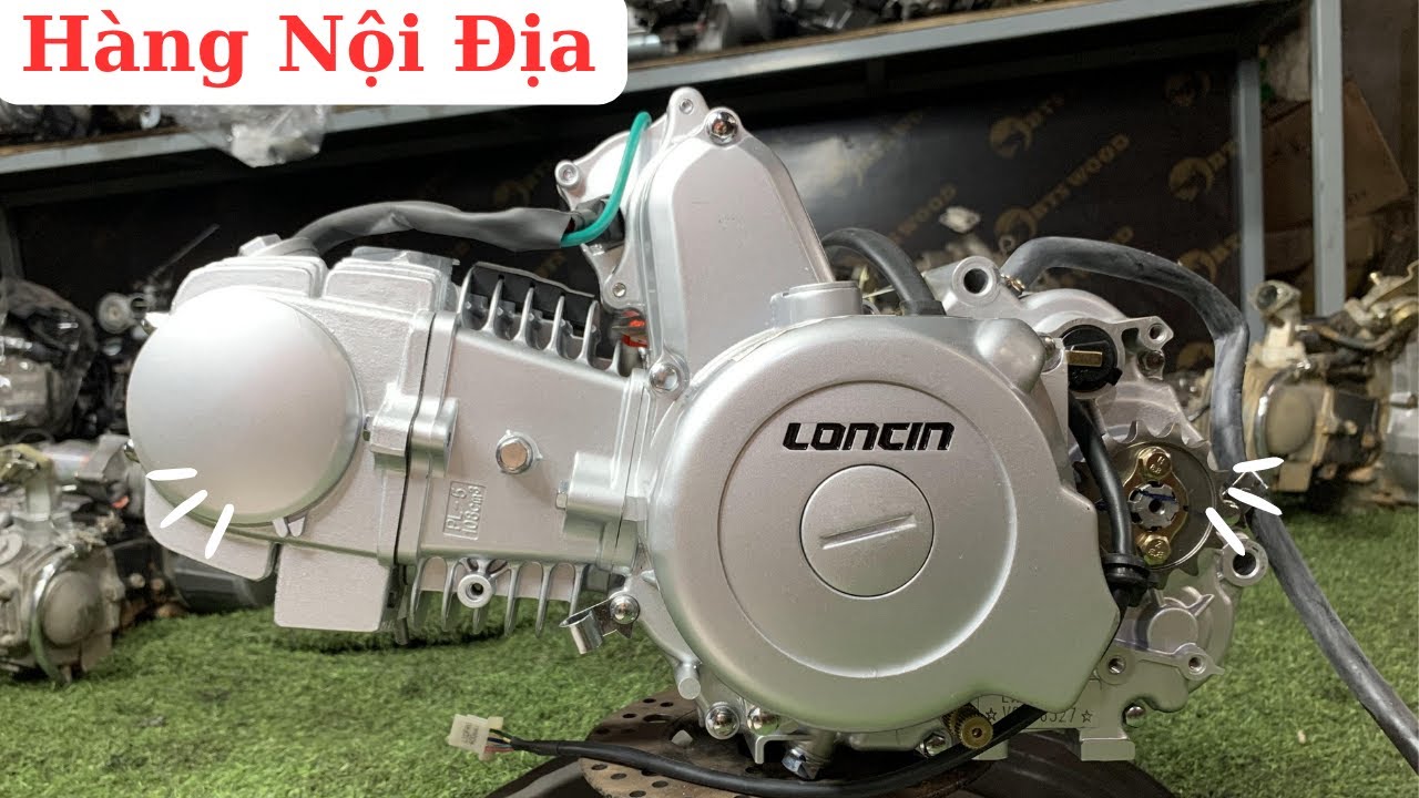 Cục máy Loncin 110cc nội địa lắp cho xe Honda Wave và Honda Dream - YouTube