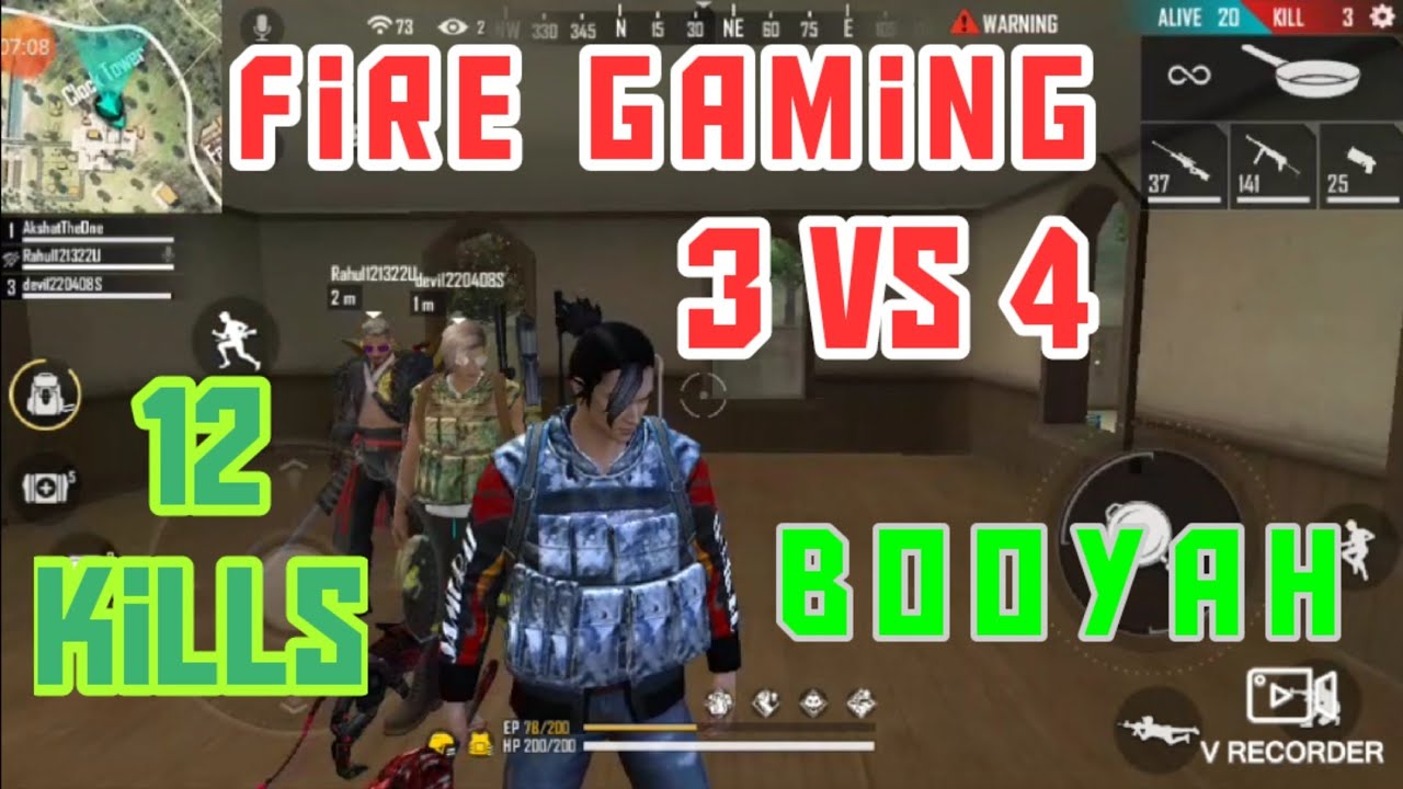 Free Fire Squad Gameplay || Free Fire Trio vs Squad Gameplay || Fire ...