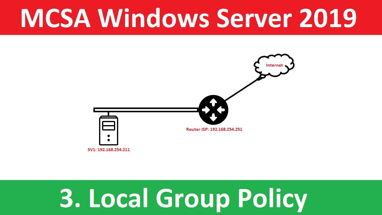 Local group policy Windows Server 2019 - YouTube