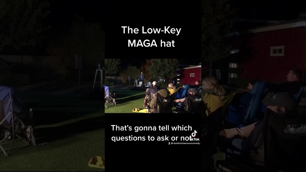 MAGA guy in crowd but he’s low-key about it - YouTube