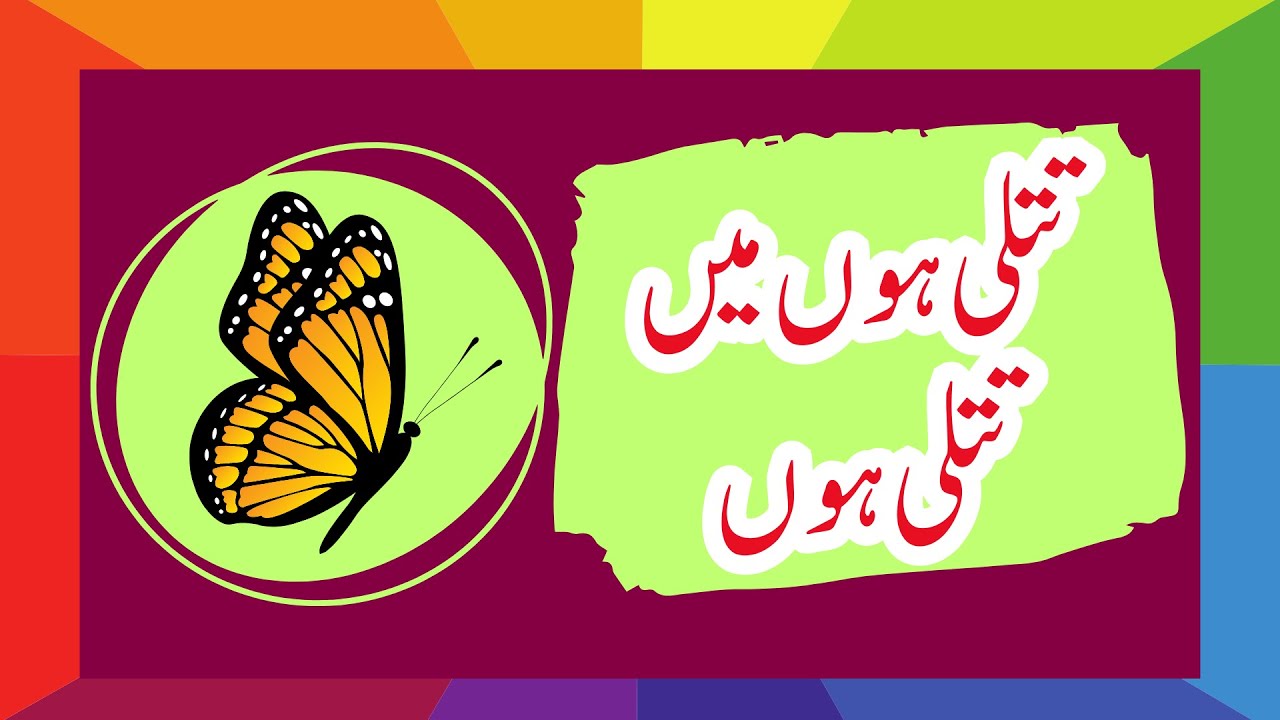 Title Ho ma Title ho Poem | titli hoon main titli hoon | Titli hu me ...