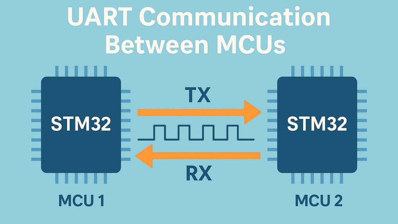 UART Communication Between Two microcontrollers - YouTube