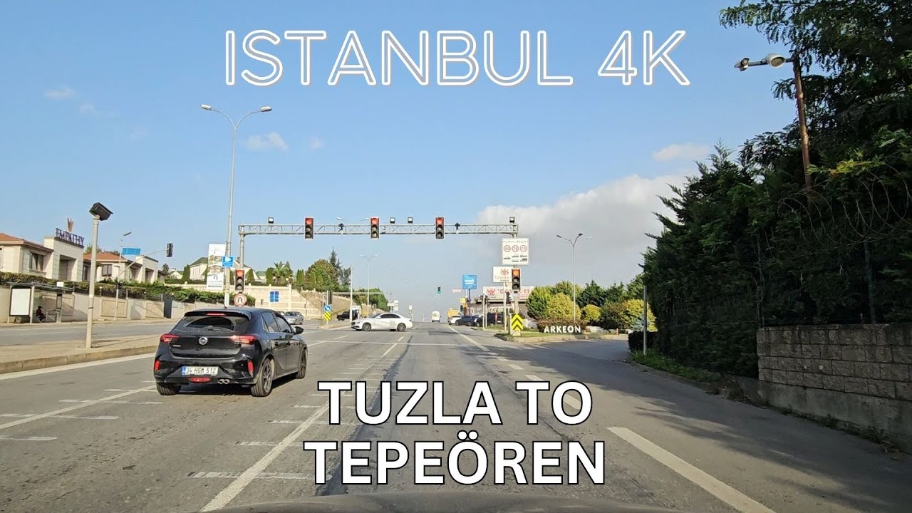 Istanbul 4K Drive from Tuzla to Tepeören - City Tour Sightseeing Video ...
