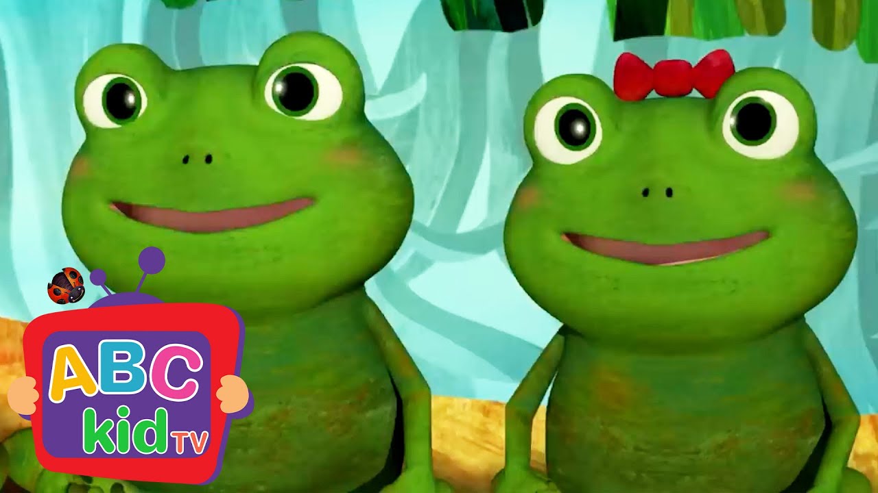 Five Little Frogs Jumping on the Bed | Preschool Learning - ABC KidTV ...