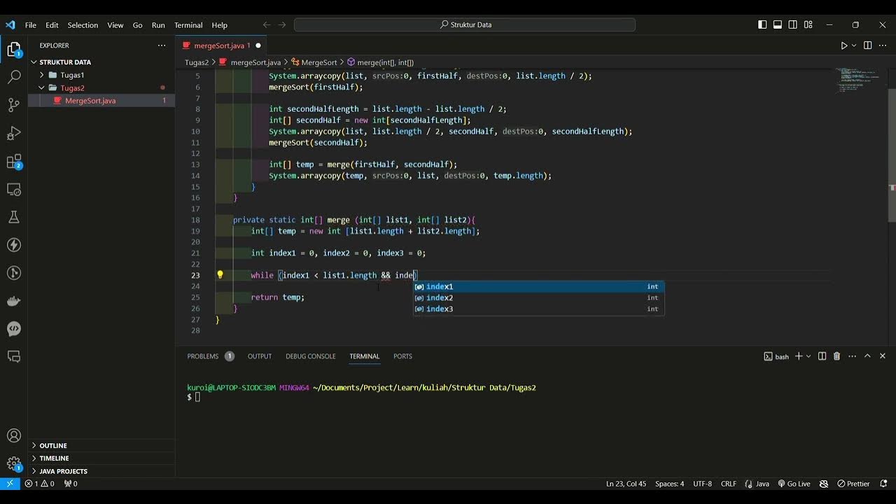 Tugas 2 Struktur Data - Merge Sort and Counting Sort - YouTube