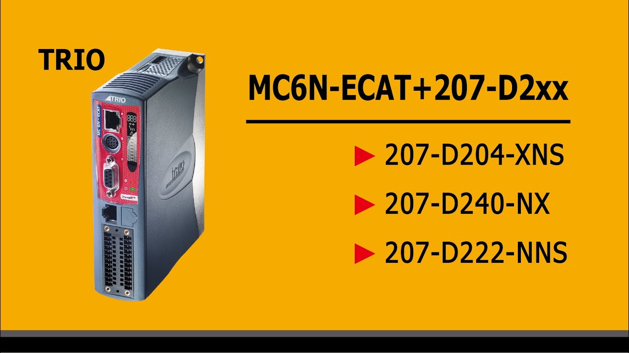 Trio Motion MC6N controller with TPM EtherCAT based remote I/O modules ...