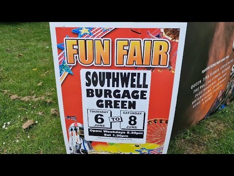 Burbgage Green, Southwell Fun Fair - June 2024 - YouTube