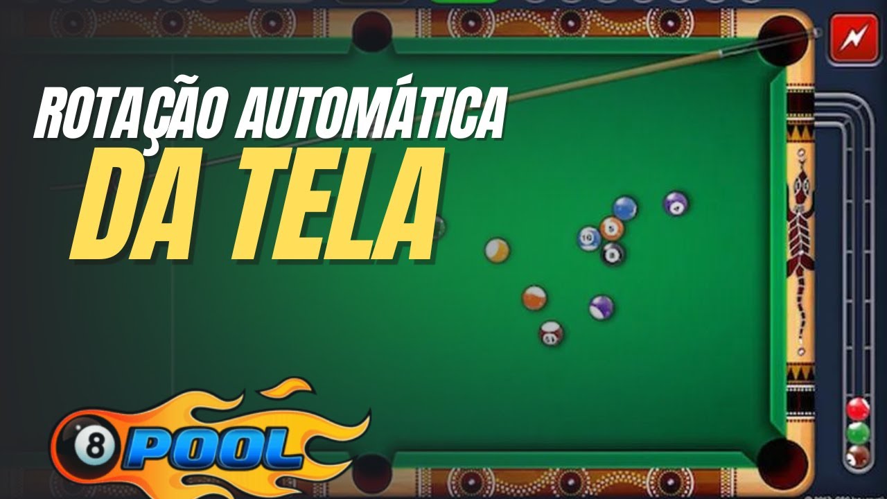 Como ativar a rotação automática da tela dos menu no 8 BALL POOL - YouTube