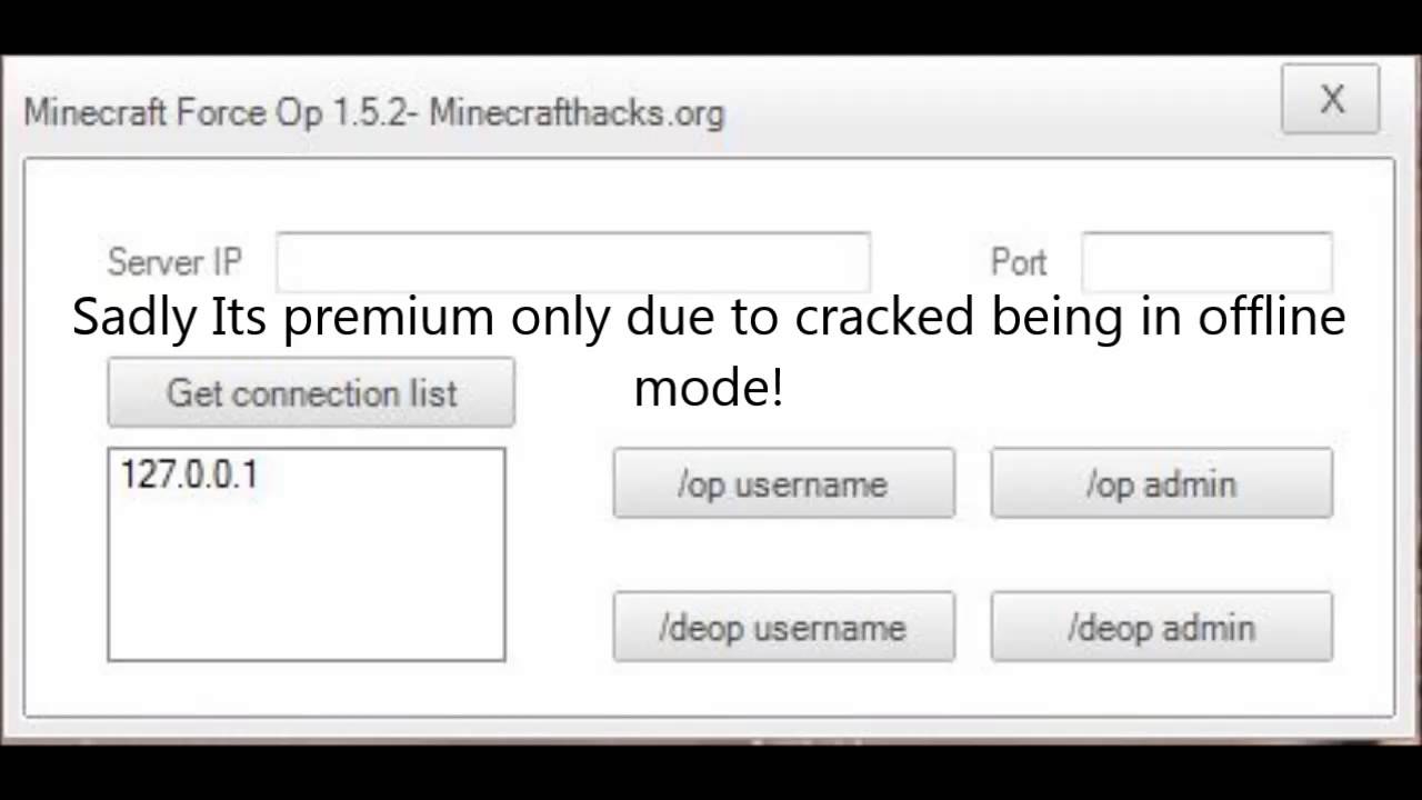 Minecraft 1.5.2 force op [Working] [Force OP Inc.] - YouTube