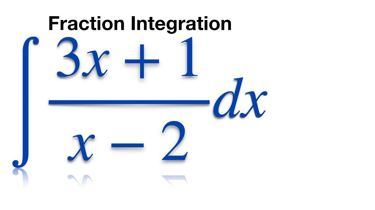 Fraction Integration Techniques อินทิเกรตพจน์เศษส่วน - YouTube