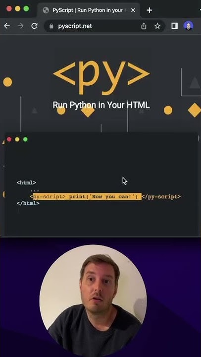 PyScript - Run Python in the Browser using HTML! #Shorts - YouTube