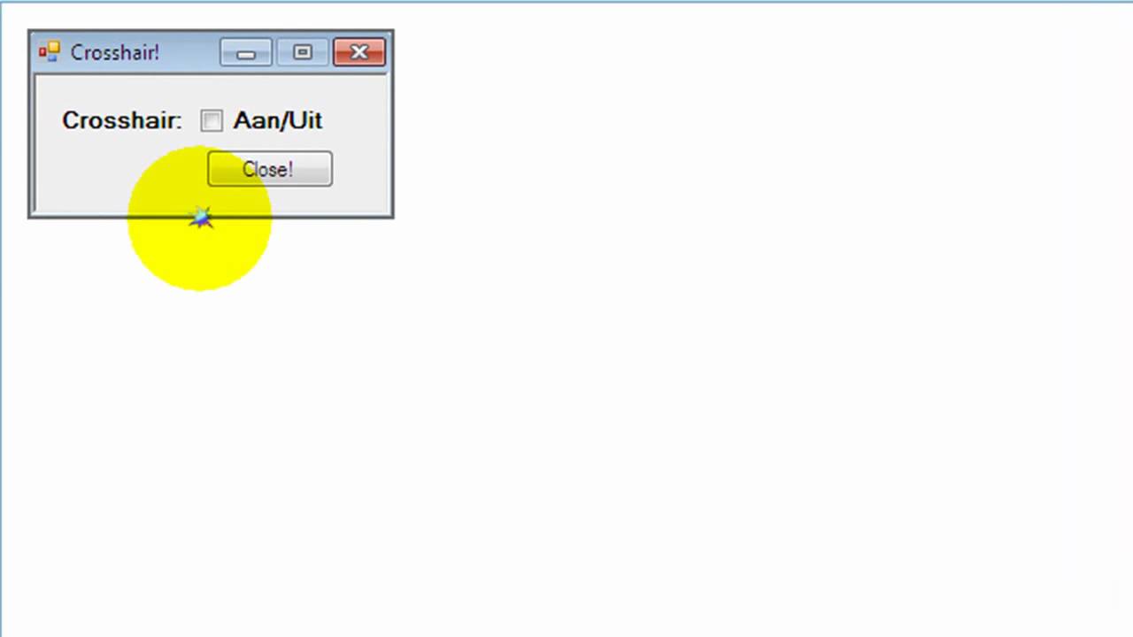Make A Crosshair - Visual Basic 2008 - YouTube