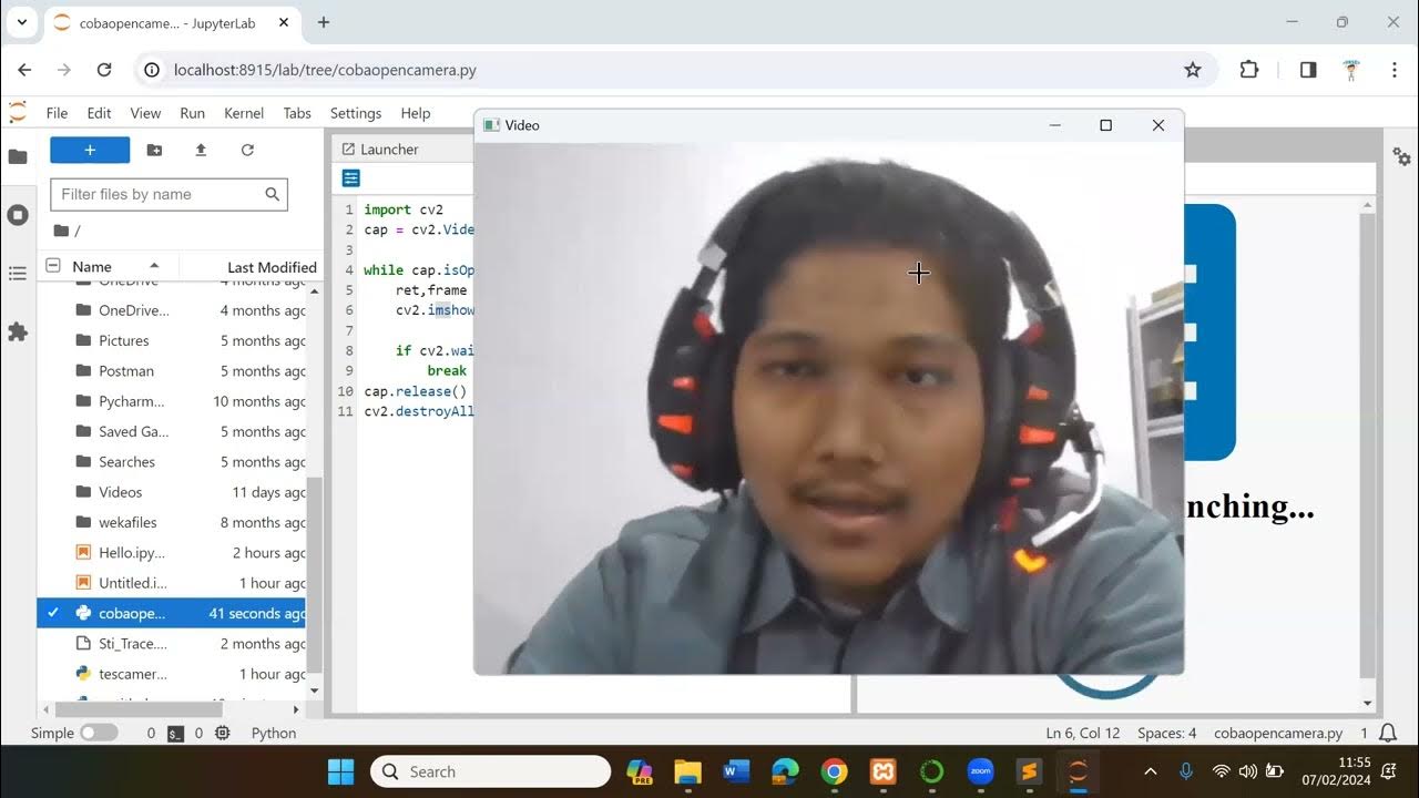 Open Camera & Recording Video Using Python - YouTube