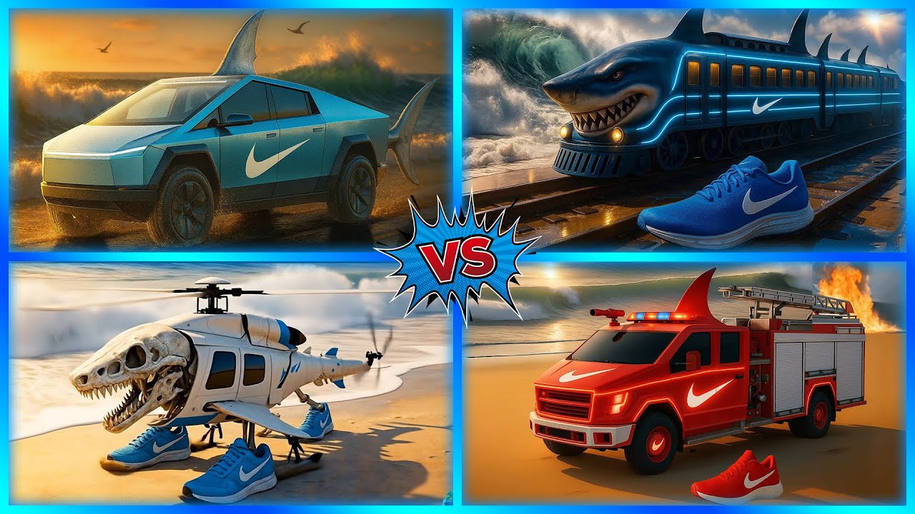 BRAINROT CYBERTRUCK 🆚 EXTINCTION TRAIN 🆚 BRAINROT HELICOPTERS 🆚 FIRE ...