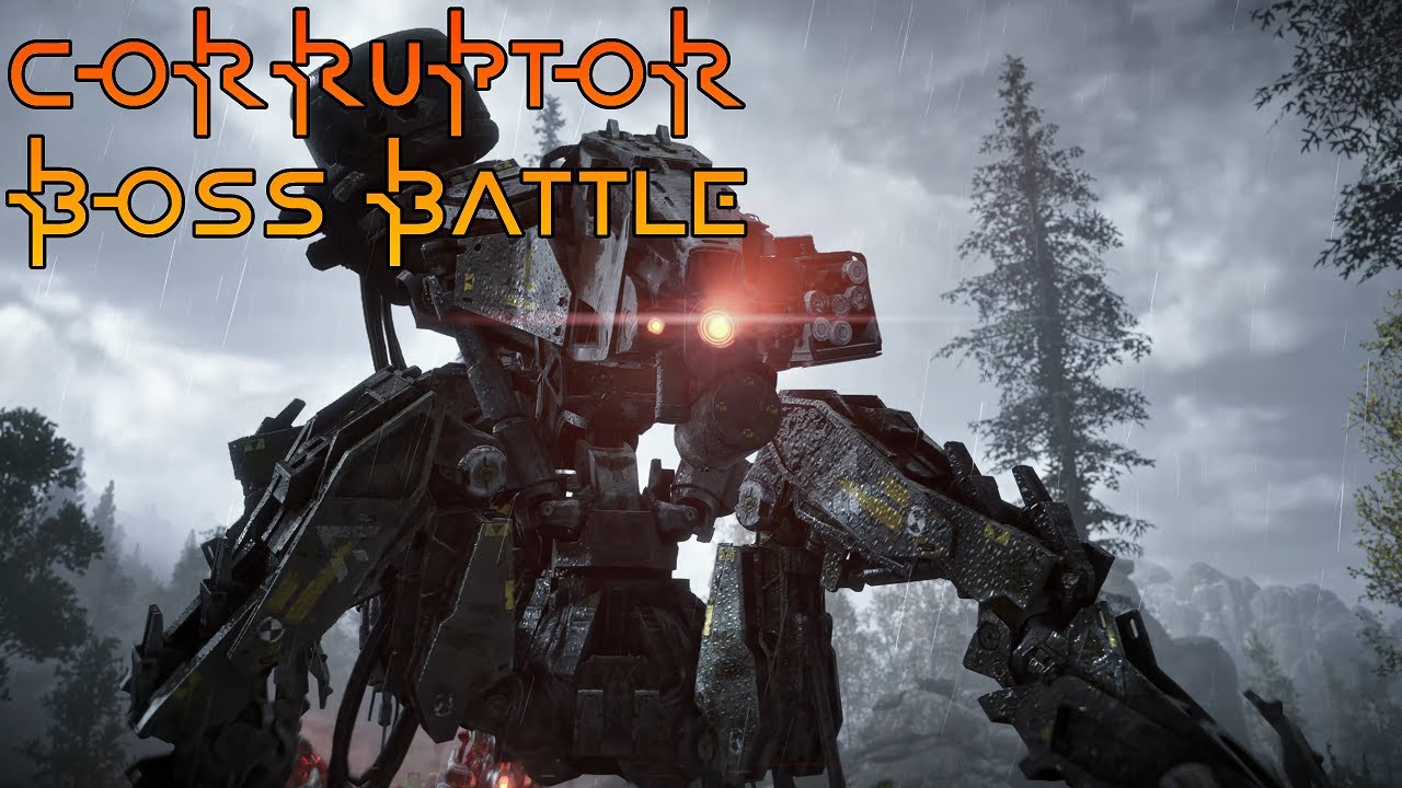 Corruptor Boss Battle (Ultra Hard) - Horizon Zero Dawn - YouTube