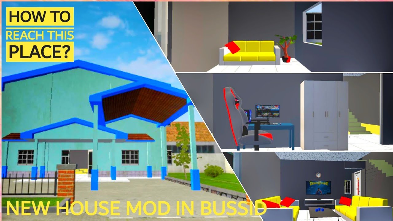 Bussid _ New Home in bus simulator Indonesia _bussid map mod - YouTube