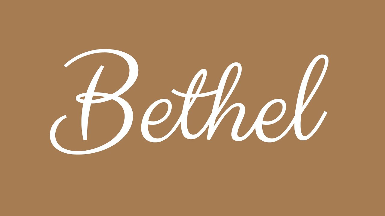 Learn how to Sign the Name Bethel Stylishly in Cursive Writing - YouTube