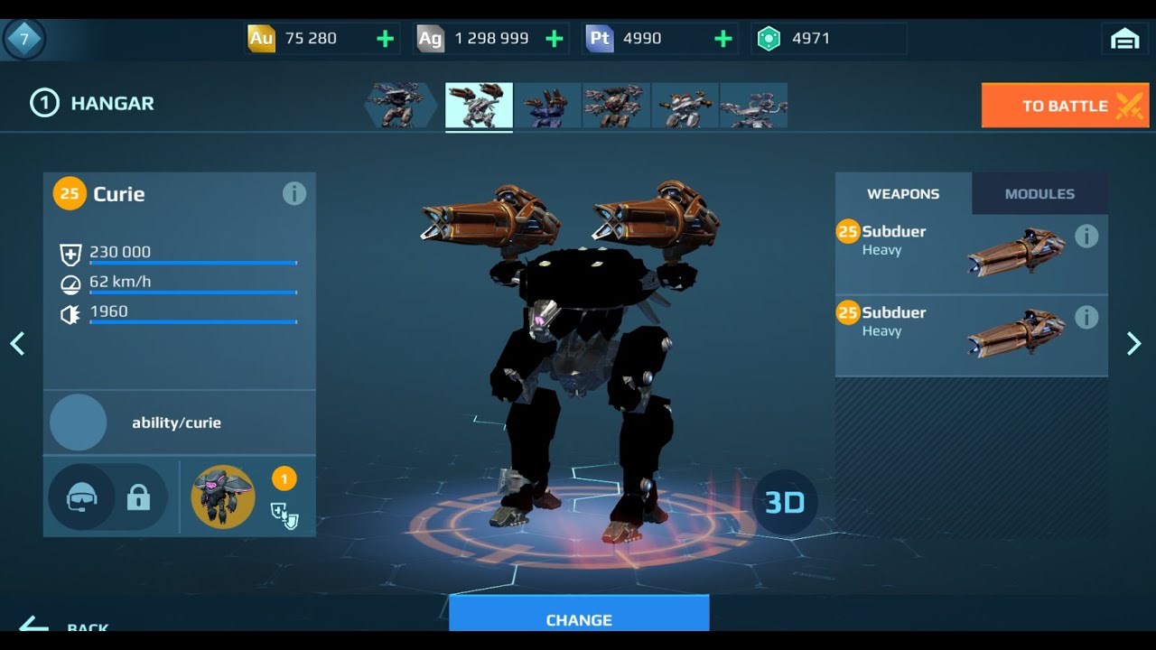 LIVE🔴Testing New Curie Robot! (War Robots) - YouTube