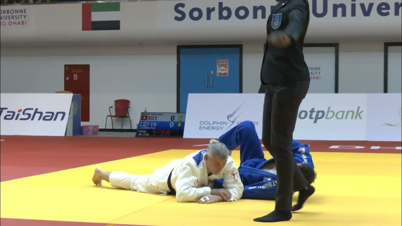 🌏Final -73 kg /M6 - EDDER (SUI) v LAUREN (FIN) ABU DHABI JUDO WORLD CHAMPIONS. VETERANS 2023 ...