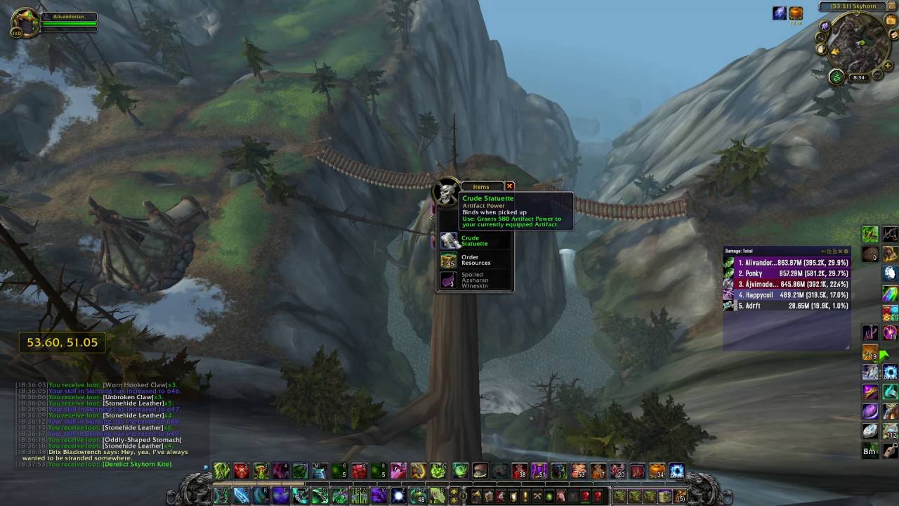 Derelict Skyhorn Kite Location WoW - YouTube