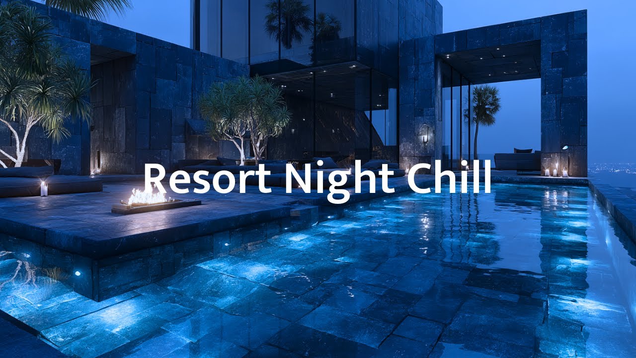 Luxury Resort Night Chill | Ocean Pool Vibes for Relaxation, Sleep and ...