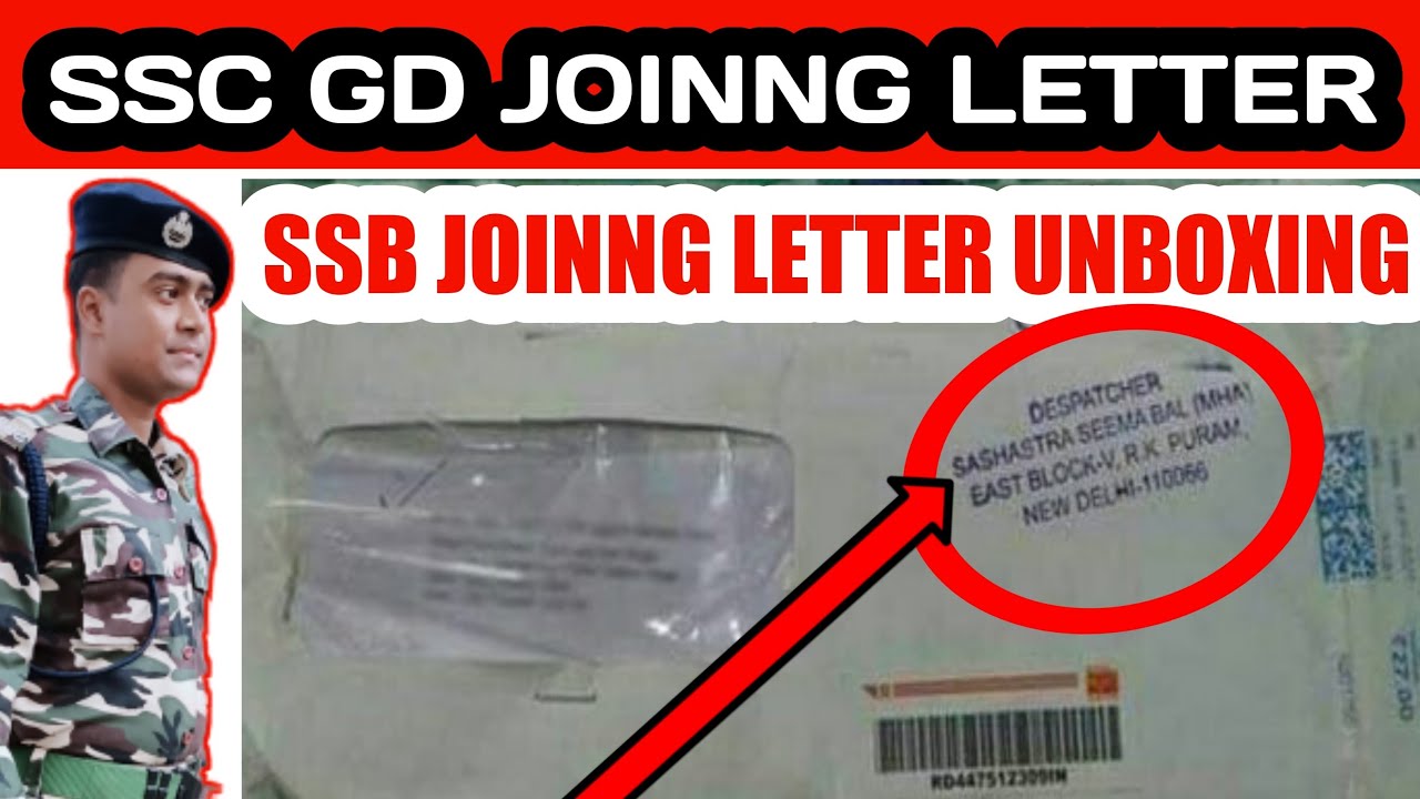 SSB Joinng Letter Unboxing - YouTube