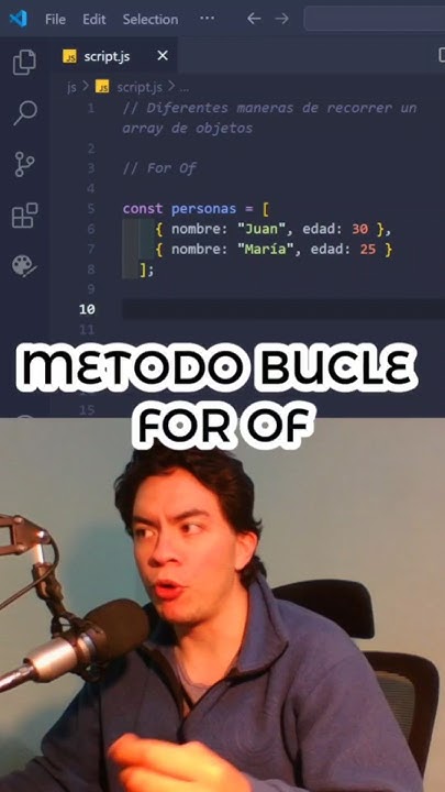 Método Bucle For Of De Javascript Profelauta Desarrolloweb Javascript Frontend Array Youtube