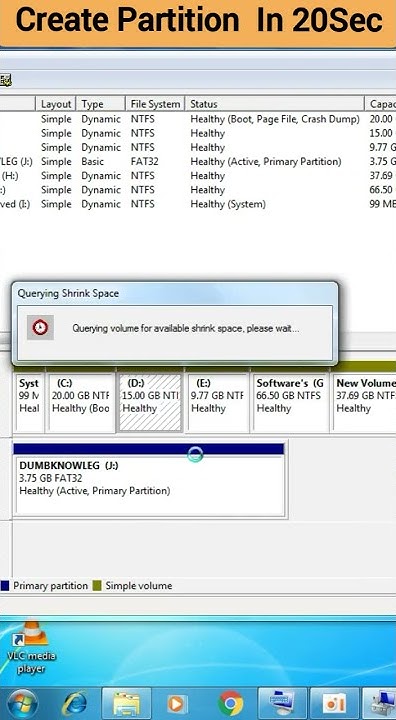 how to create partition very easy #learncomputer - YouTube